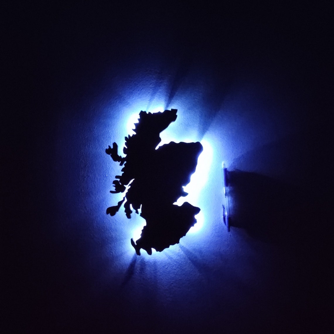 3D Printed /scottish Lamp /scotland / Map of Scotland / Scotland ...