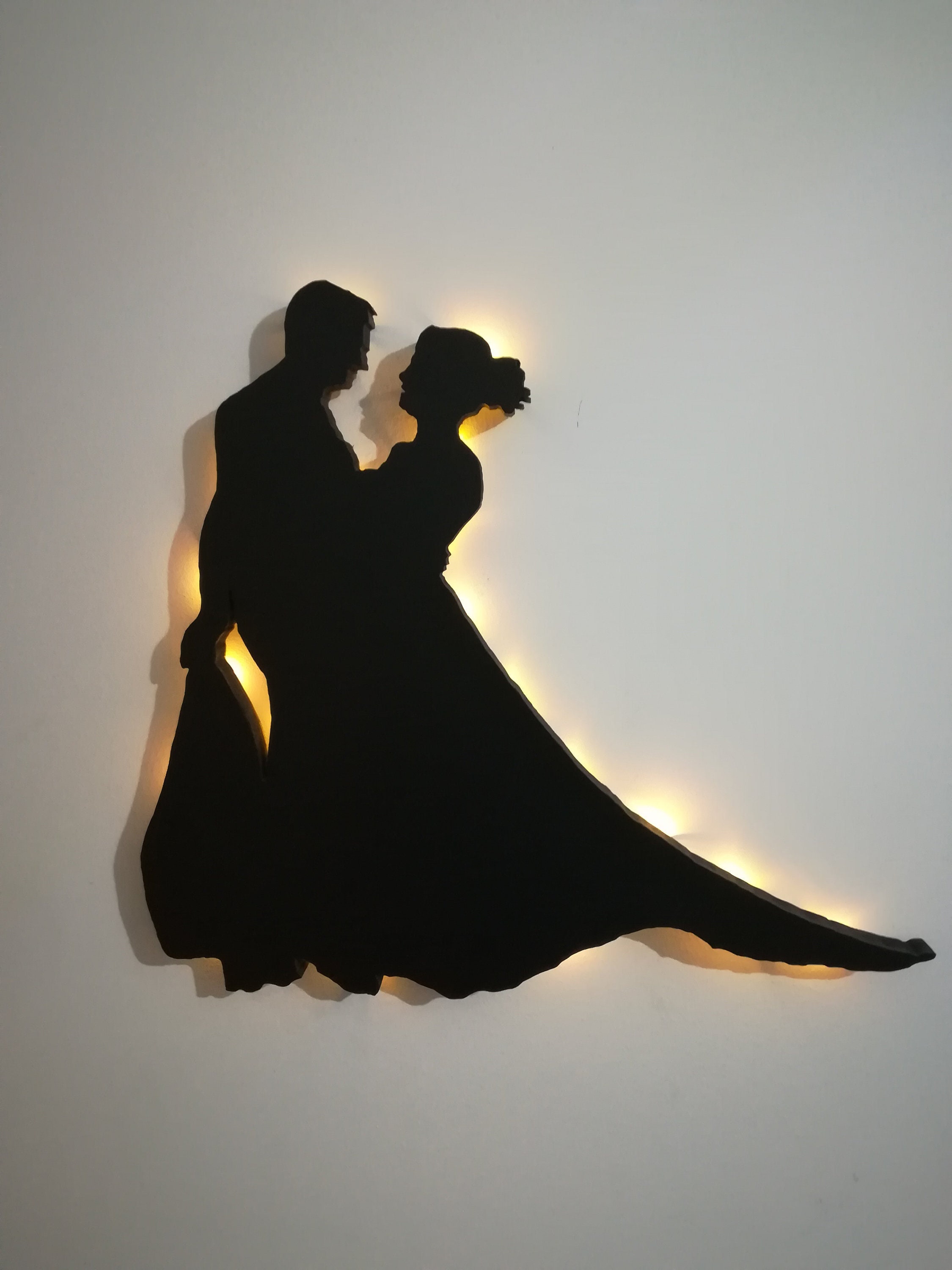 Your Custom Photo Transformed Into a Unique Silhouette LED Lamp ...