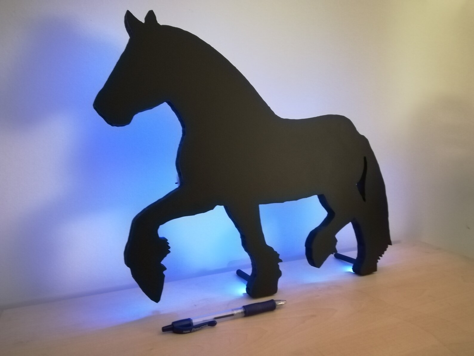 Horse Silhouette , Horse LED Light, Horse Lamp , Pferdelampe/ 3D ...