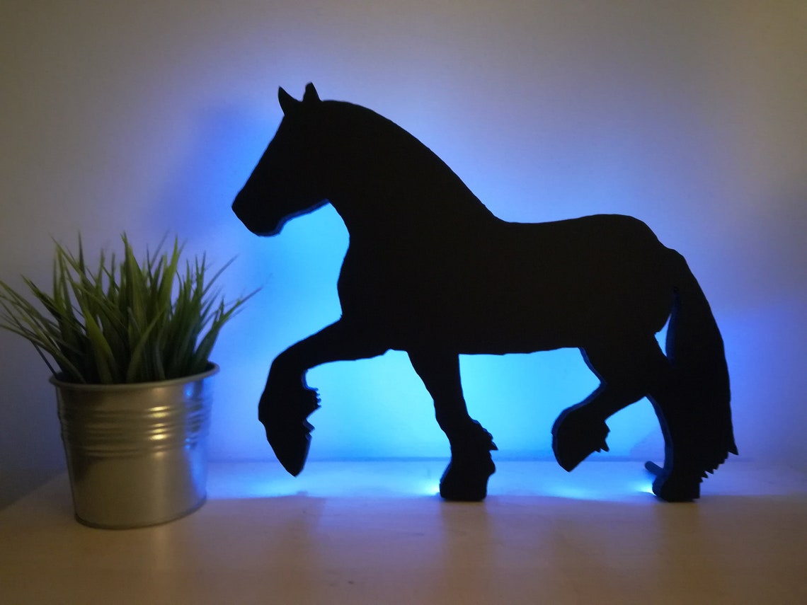 Horse Silhouette , Horse LED Light, Horse Lamp , Pferdelampe/ 3D ...