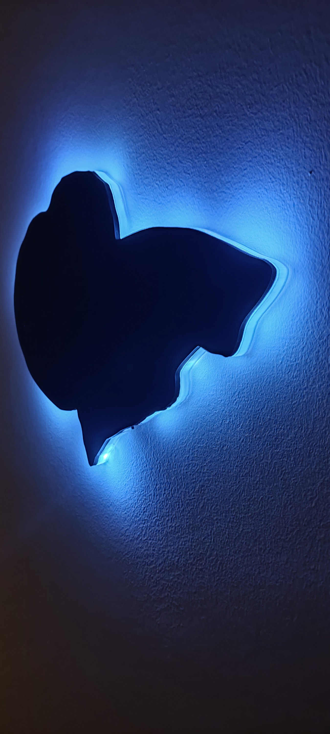 3D Printed Betta Splendens LED Silhouette Lamp / Kampffisch - Etsy