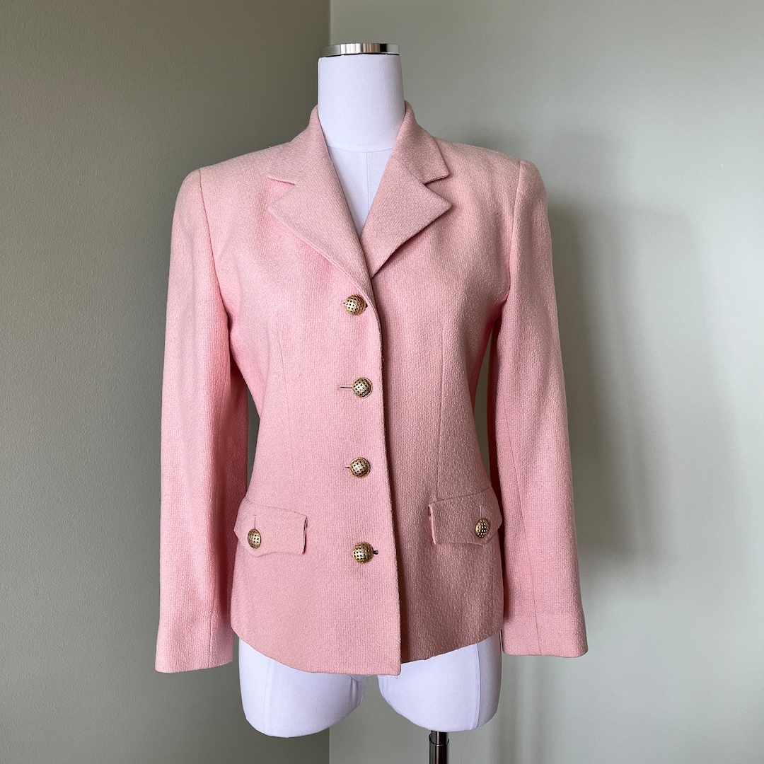 Vintage Pastel Pink Blazer - Etsy