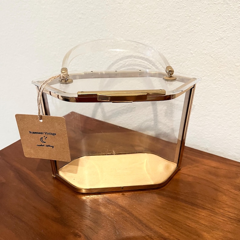 Vintage Lucite Acrylic Handbag Purse - Etsy