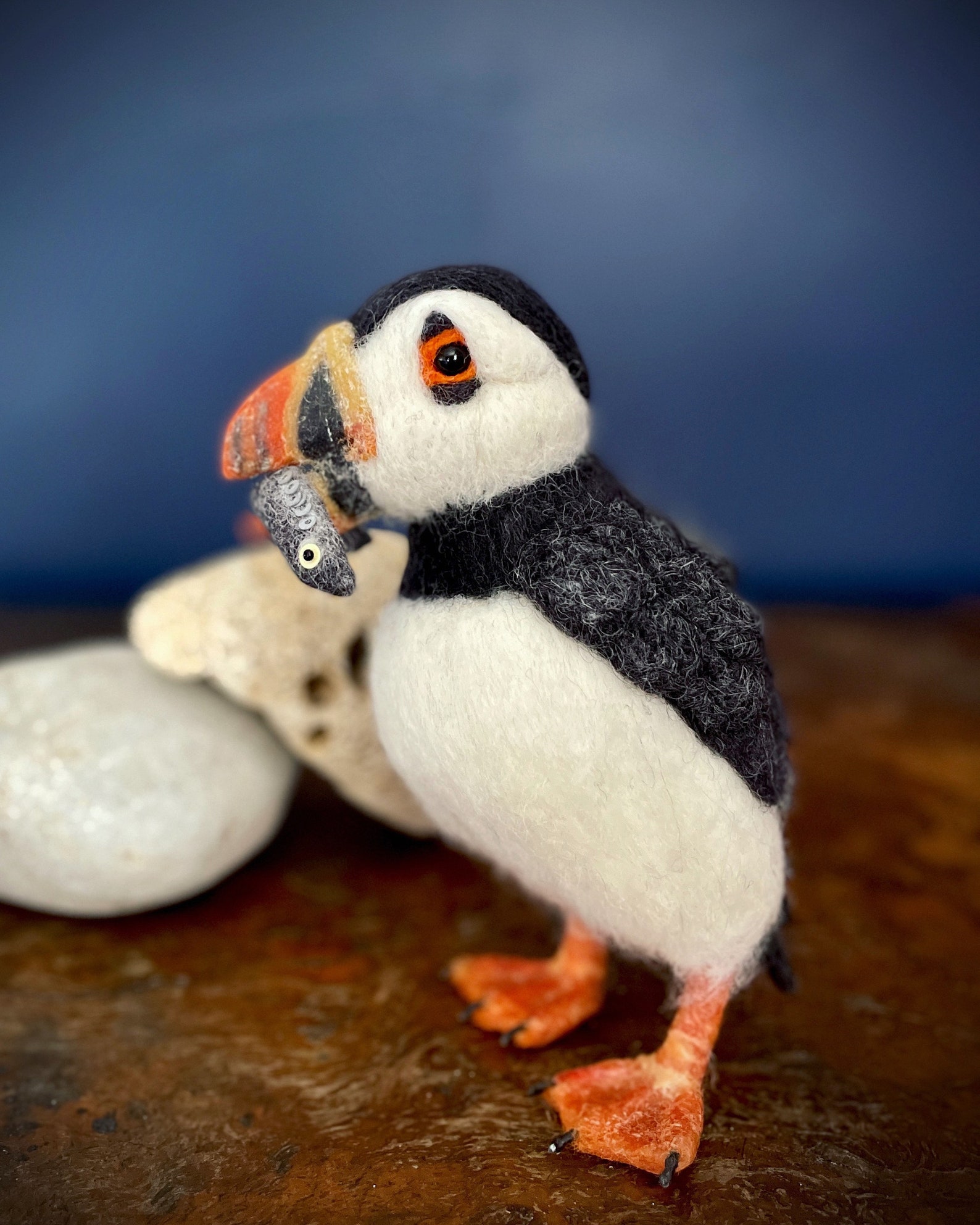 Needle Felt Puffin Bird, Seaside Gift, Coastal Bird, Sea Bird - Etsy