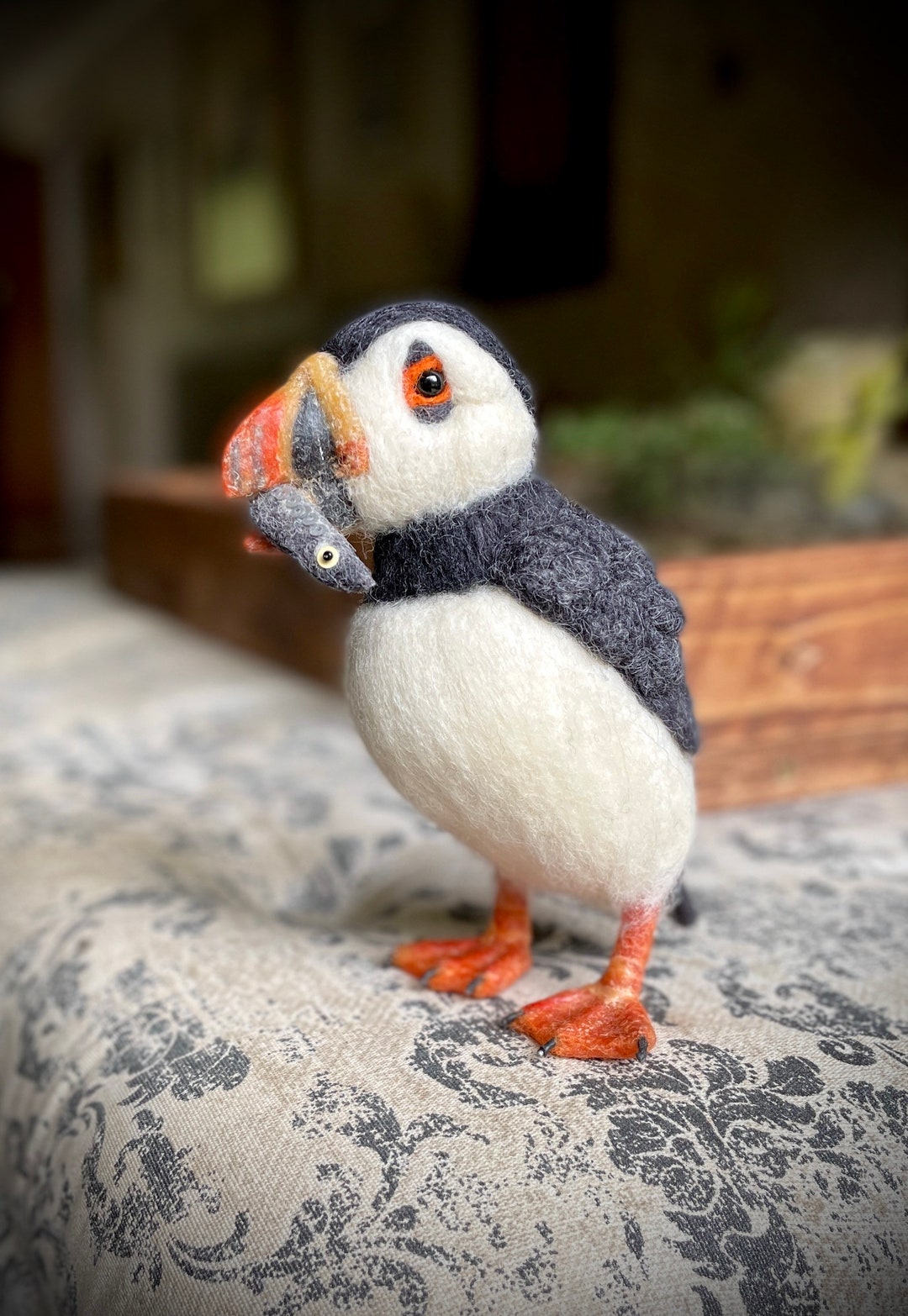 Needle Felt Puffin Bird, Seaside Gift, Coastal Bird, Sea Bird - Etsy