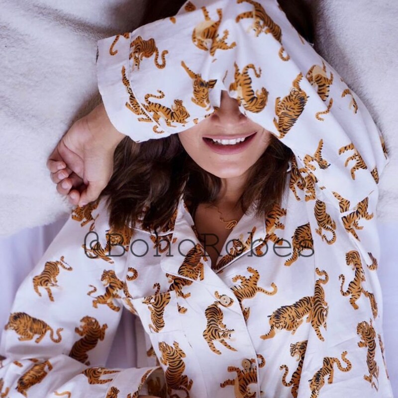 Tiger Pajamas - Etsy