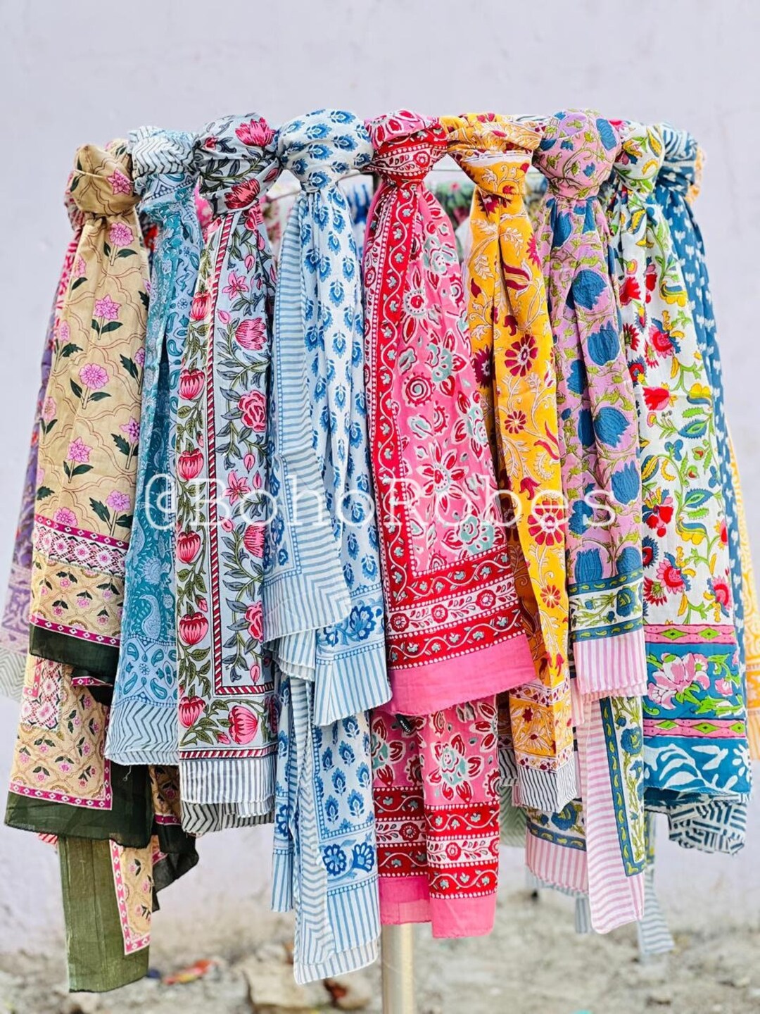 Indian Block Print Beach Sarong, Beach Cover Up, Summer Pareo, Women's ...