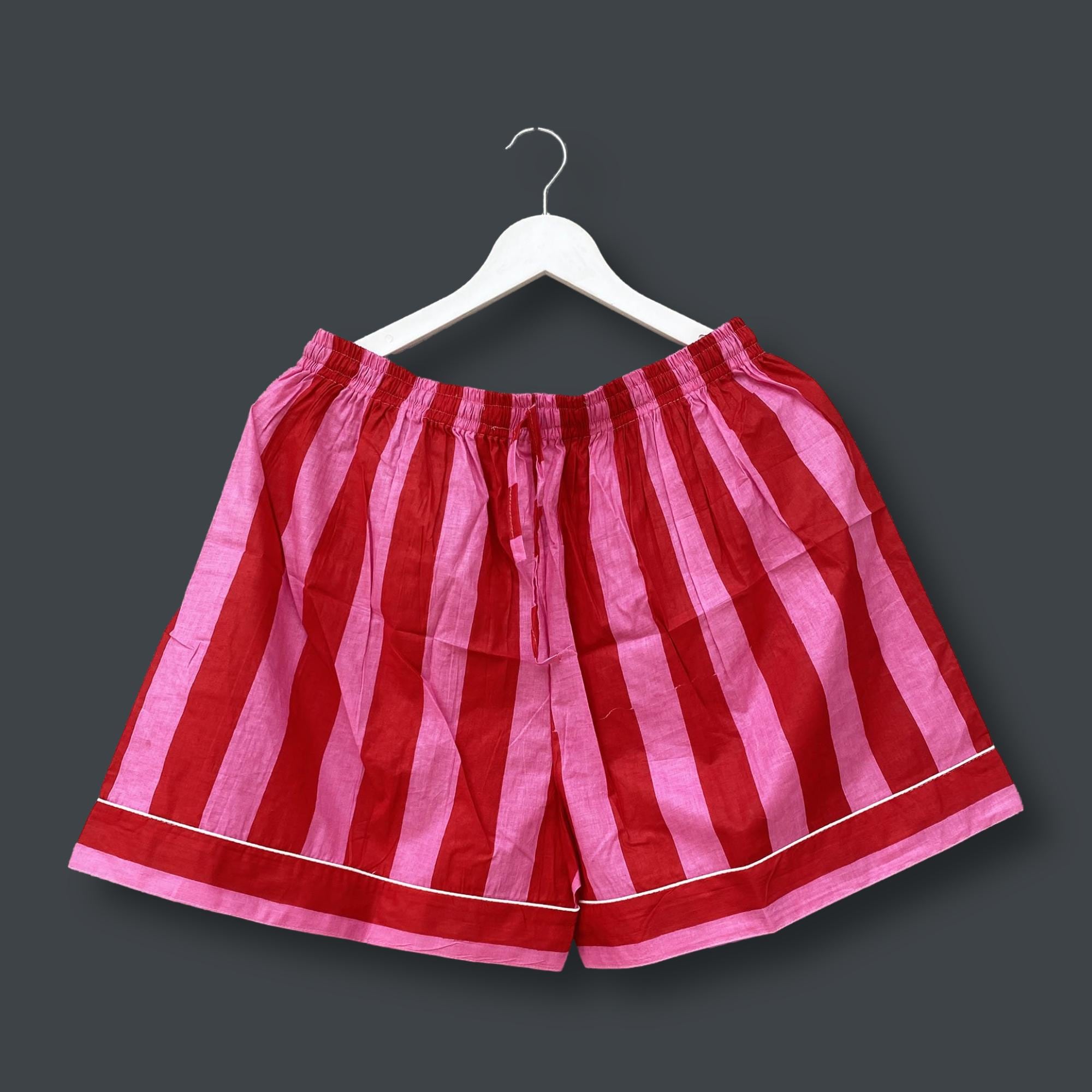 Pink & Mustard Stripe Short PJ Set, Bridesmaid Pajamas, Bridesmaids ...