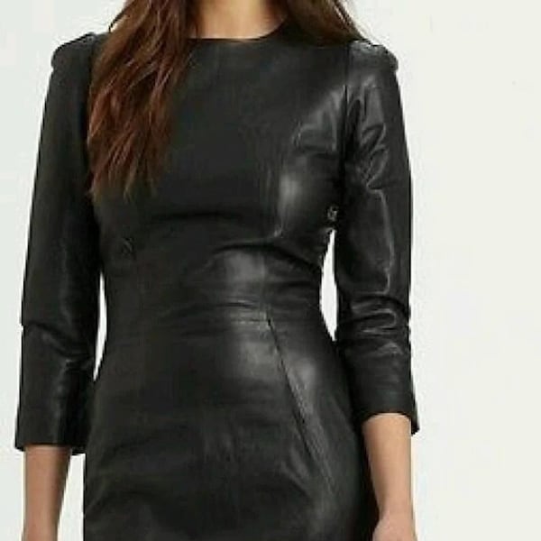 Genuine Leather Dress Women - Etsy