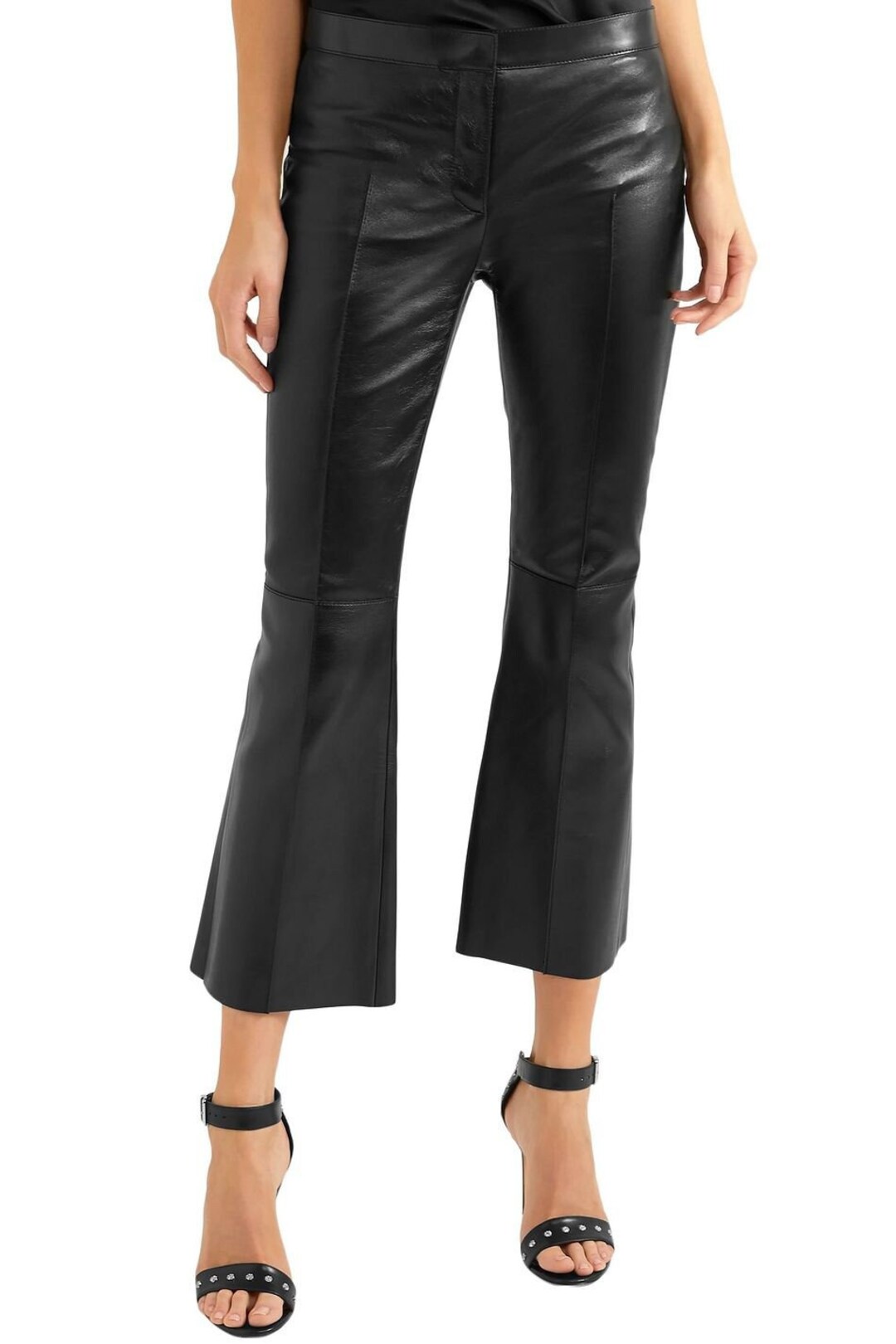 Handmade Lambskin Leather Calf-length Pants - Slim Fit Trousers - Etsy