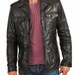 Men's Leather Jacket / Genuine Lambskin Leather Jacket / Biker / Black ...