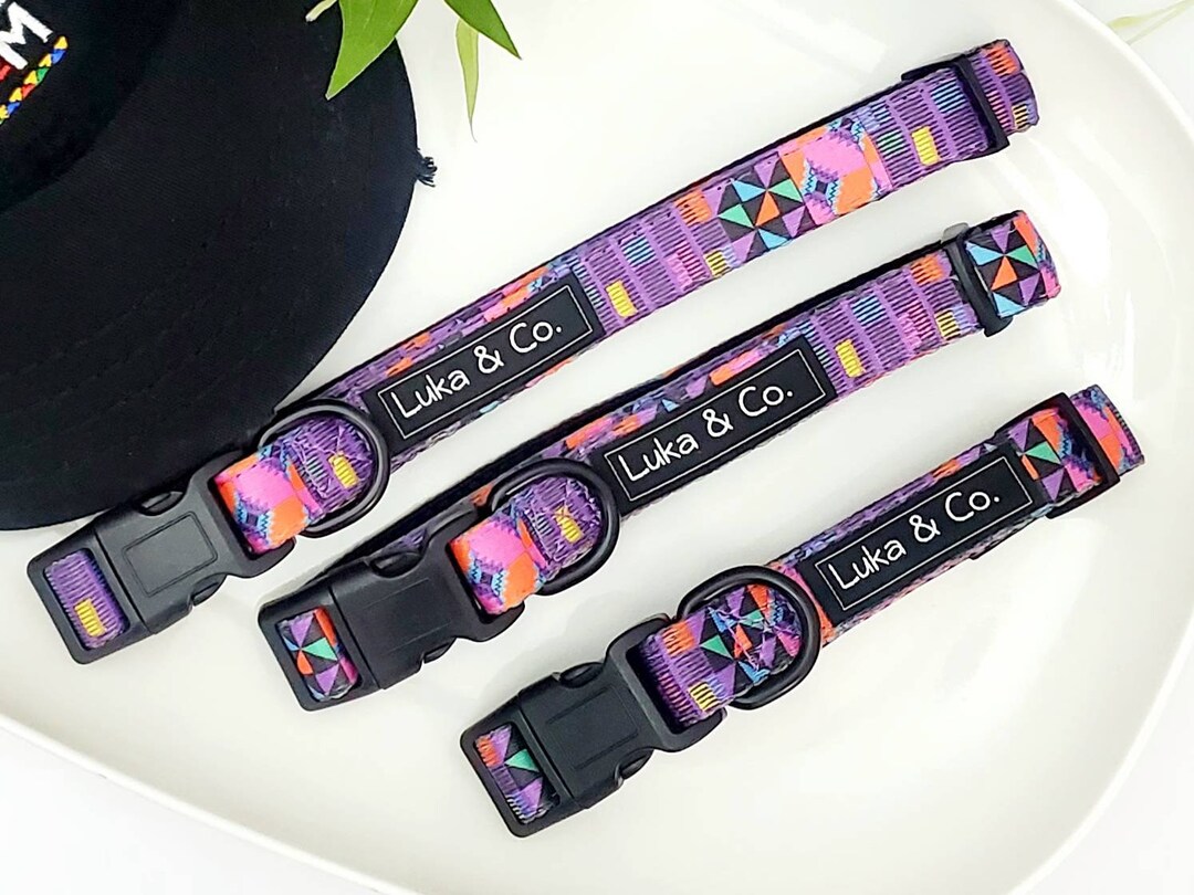 Pink Kente Padded Dog Collar - Etsy