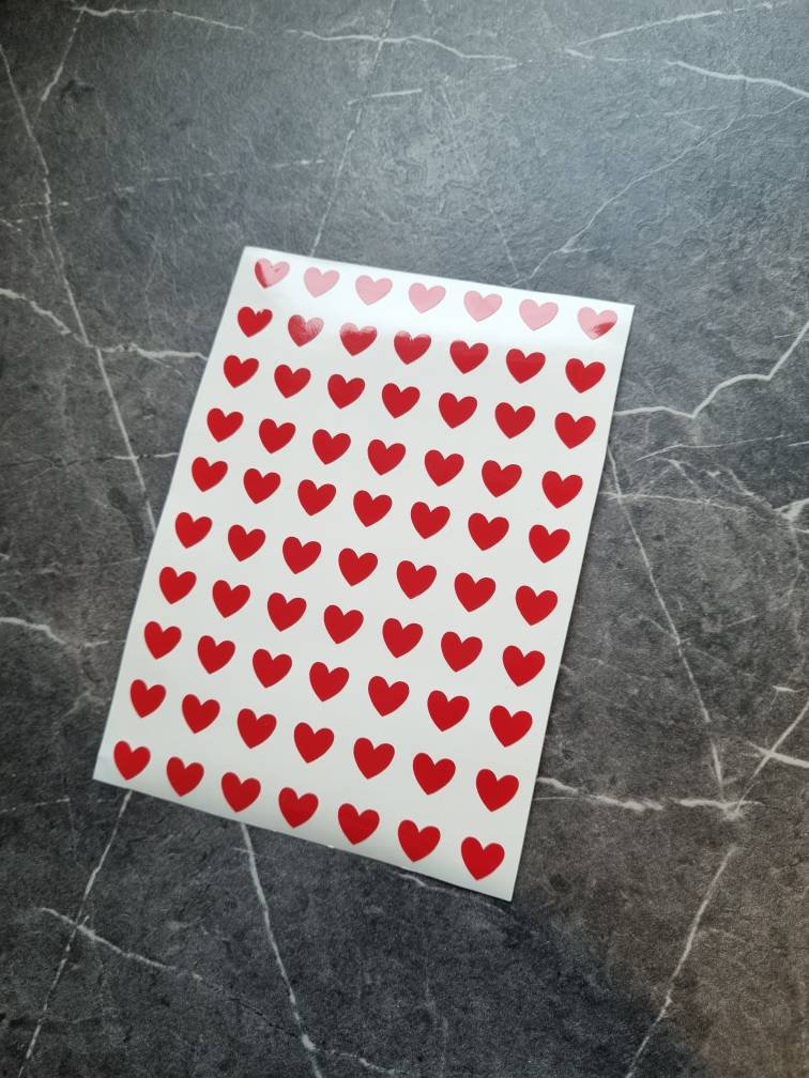 Heart Vinyl Decal Heart Vinyl Sticker Vinyl Sticker Sheet - Etsy