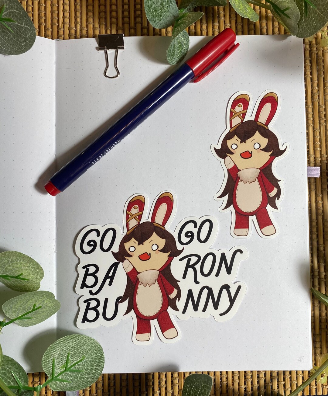 Buy Genshin Impact Diecut Glossy Vinyl Baron Bunny Stickers Online in ...