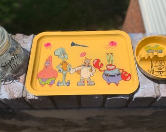 Spongebob Rolling Tray Set - Etsy