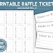 Printable Guess How Many Tickets Template, Guessing Game Entry Slips ...