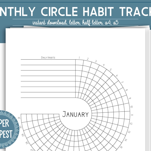 Circle Tracker - Etsy