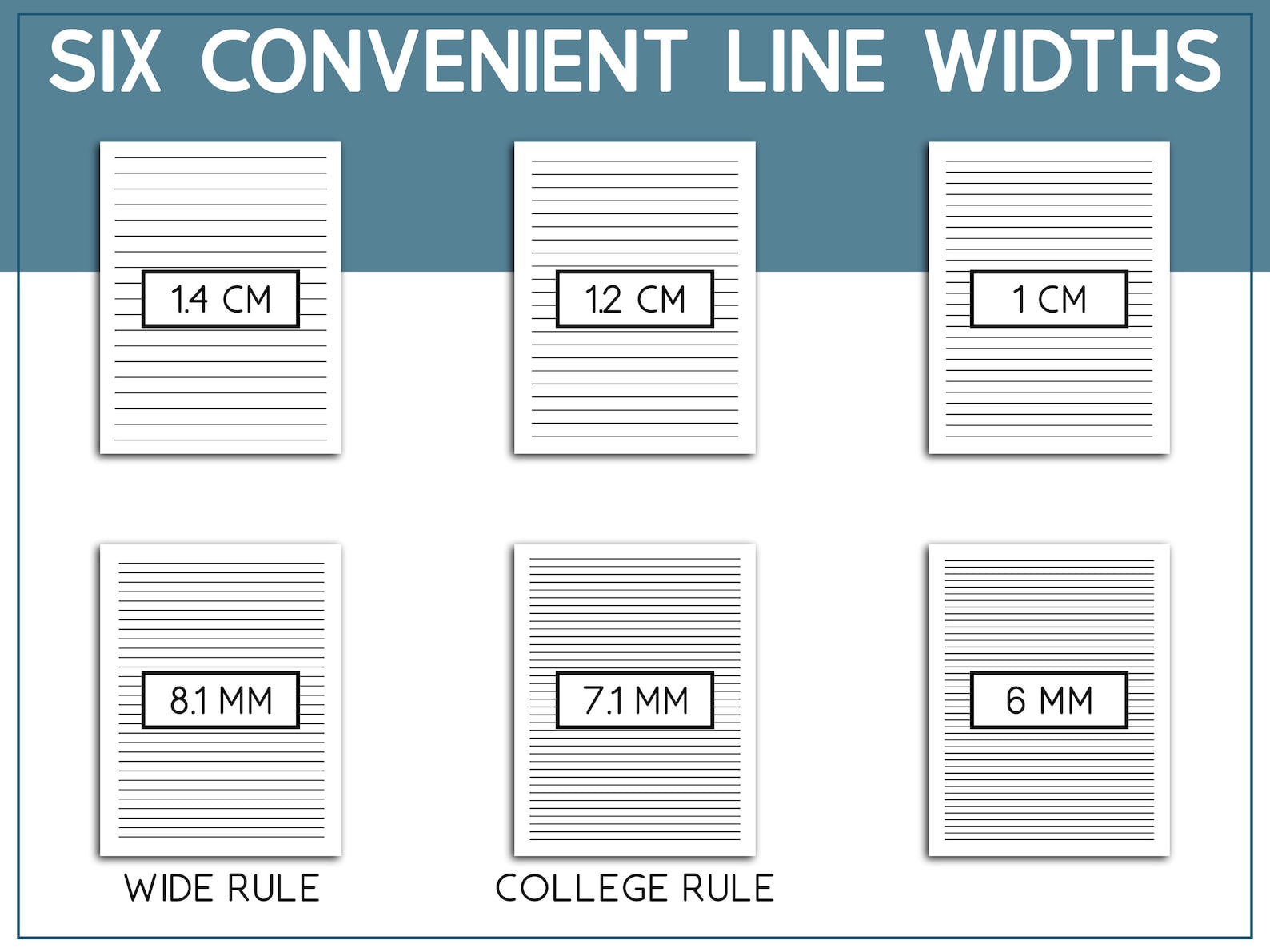 Printable Lined Paper, Printable Note Paper, Digital Journal Paper ...