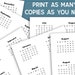 Printable 2025 Calendar Sticky Note Template, Planner Sticky Notes, 3 ...