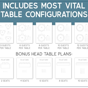 Printable Wedding Table Seating Chart Template, Round Table Seating ...
