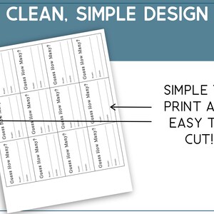 Printable Guess How Many Tickets Template, Guessing Game Entry Slips ...