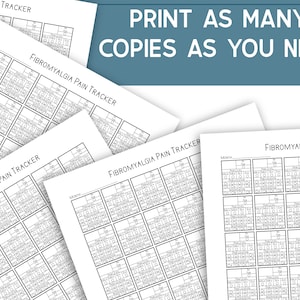 Fibromyalgia Tracker Printable, Fibromyalgia Pain Journal, Pain ...