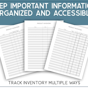Printable Vending Machine Business Bundle, Vending Machine Inventory ...
