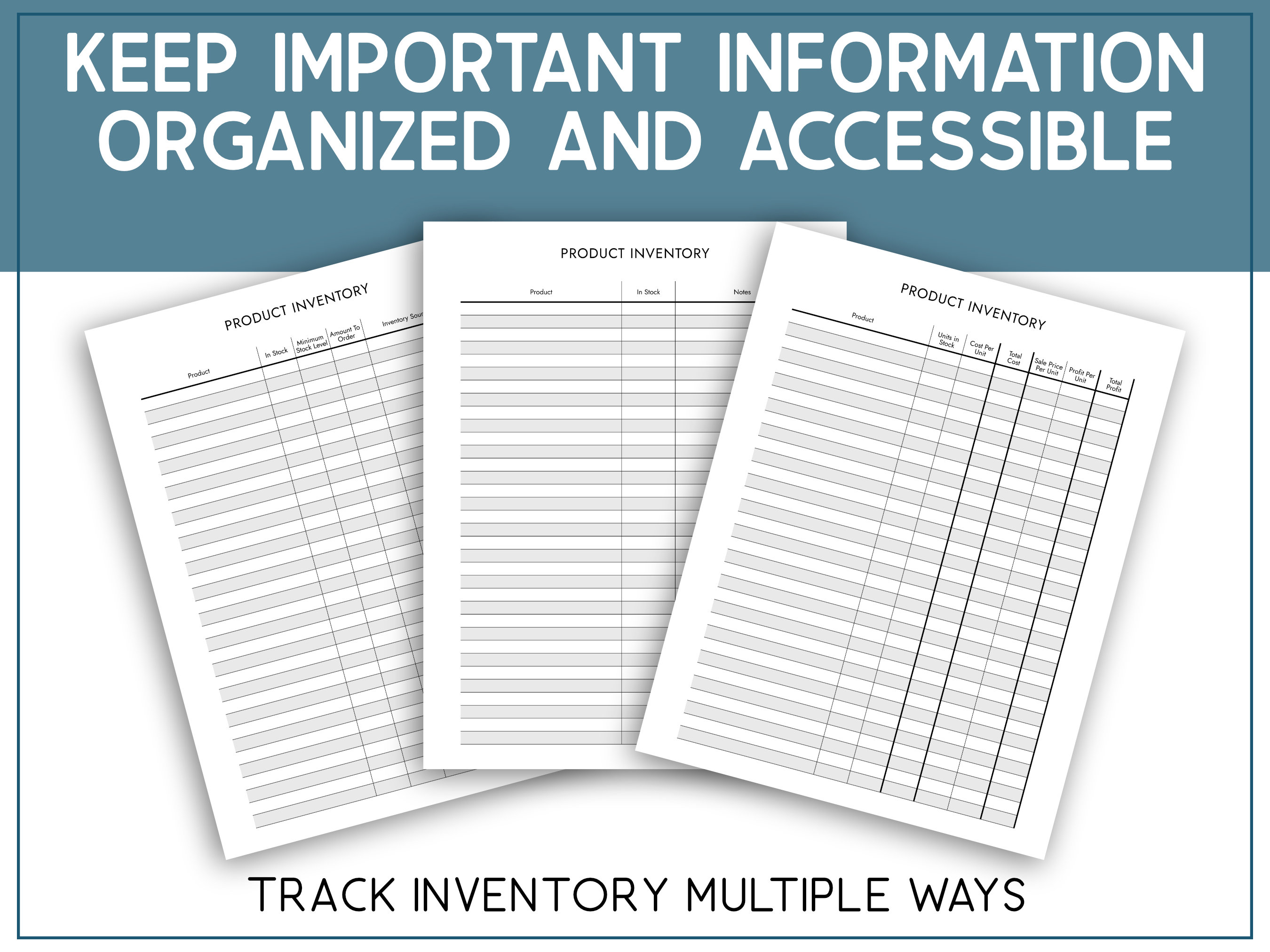 Printable Vending Machine Business Bundle, Vending Machine Inventory ...