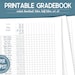 Printable Class Record, Gradebook Template, Teacher Grade Book ...