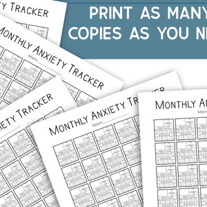 Anxiety Tracker Printable, Anxiety Journal, Panic Attack Tracker ...