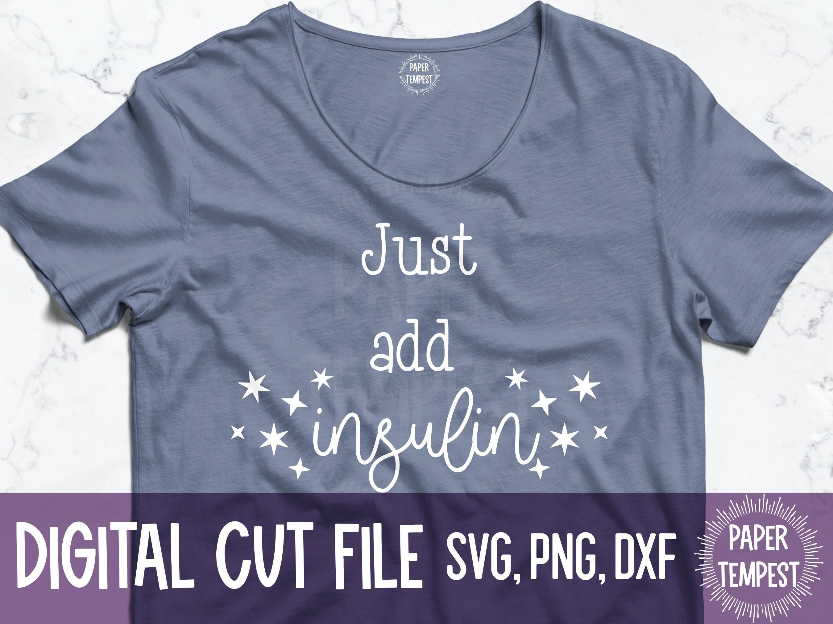 Just Add Insulin Diabetic SVG, Diabetes SVG, Diabetic Shirt Cut File ...