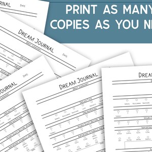 Dream Journal Printable, Digital Dream Journal Template, Lucid Dream ...