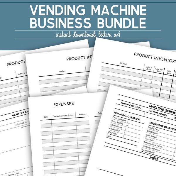 Vendor Inventory Sheet - Etsy