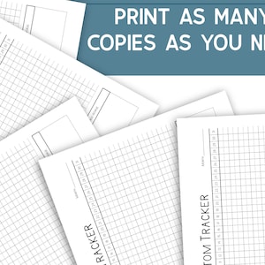 Monthly Symptom Tracker Printable, Symptom Journal, Monthly Pain ...