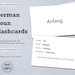 Printable German Noun Flashcards, German Vocabulary Flash Cards, German ...