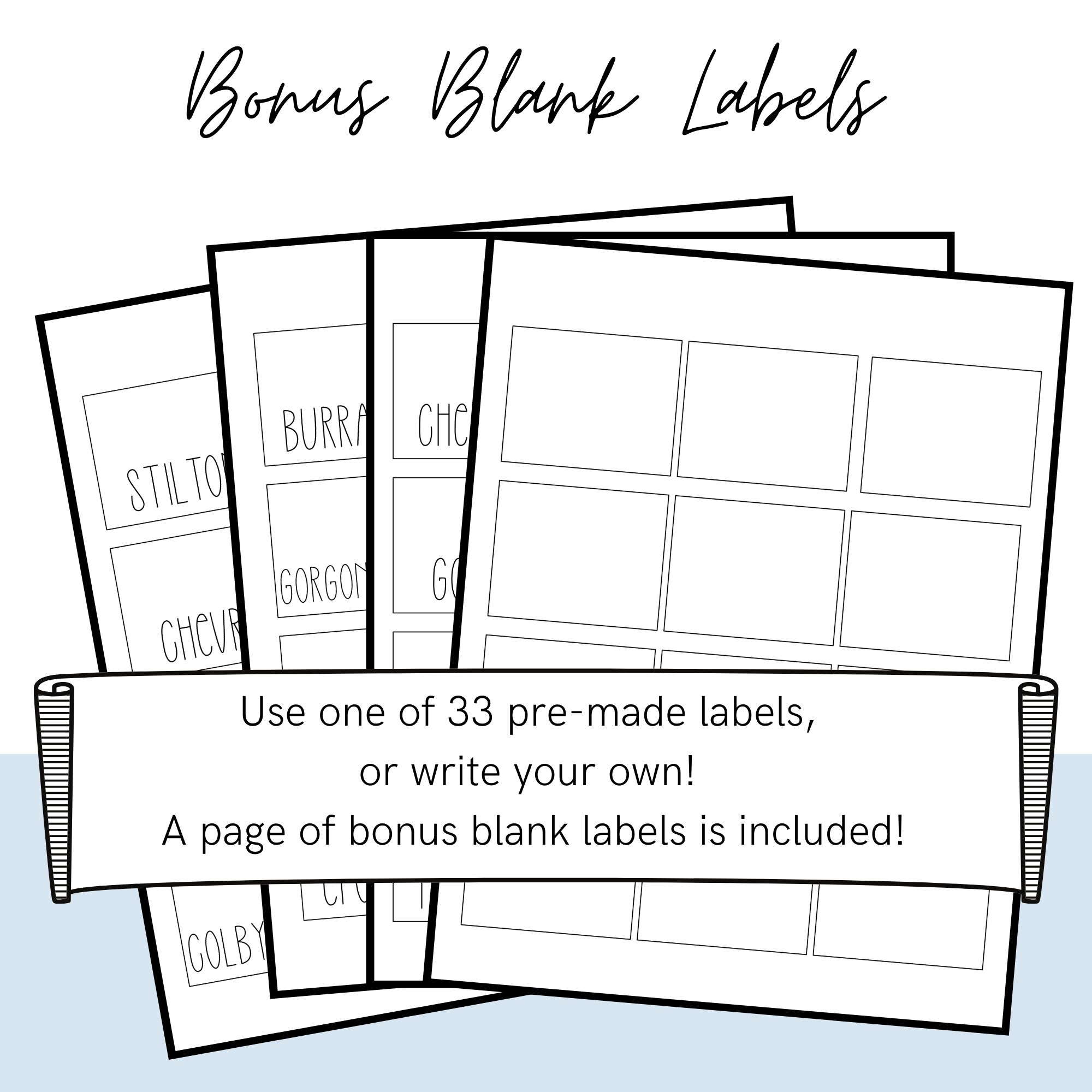 Printable Cheese Plate Labels, Charcuterie Party Tent Tags, Cheese ...