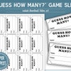 Printable PDF Guess How Many Raffle Ticket Template Guessing Game Draw ...
