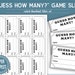 Printable Guess How Many Tickets Template, Guessing Game Entry Slips ...