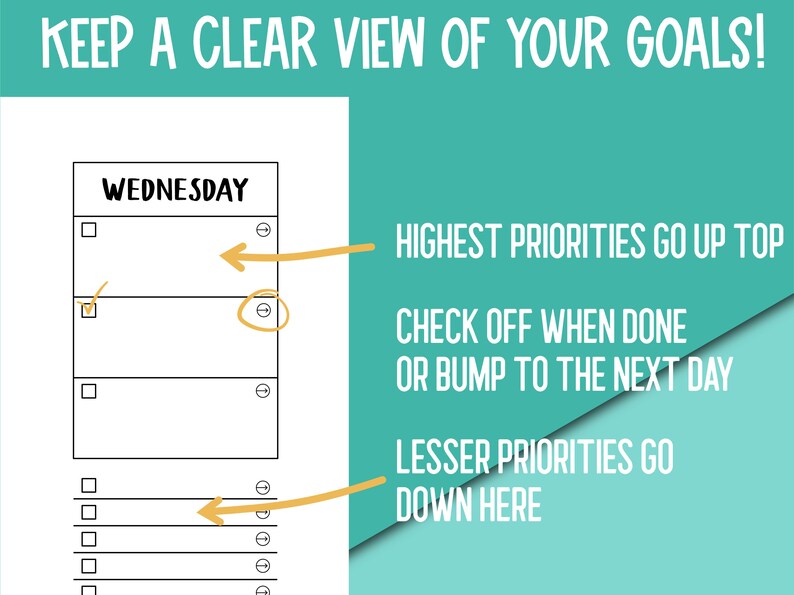 Printable Weekly Priority Planner Organizer to Do List - Etsy