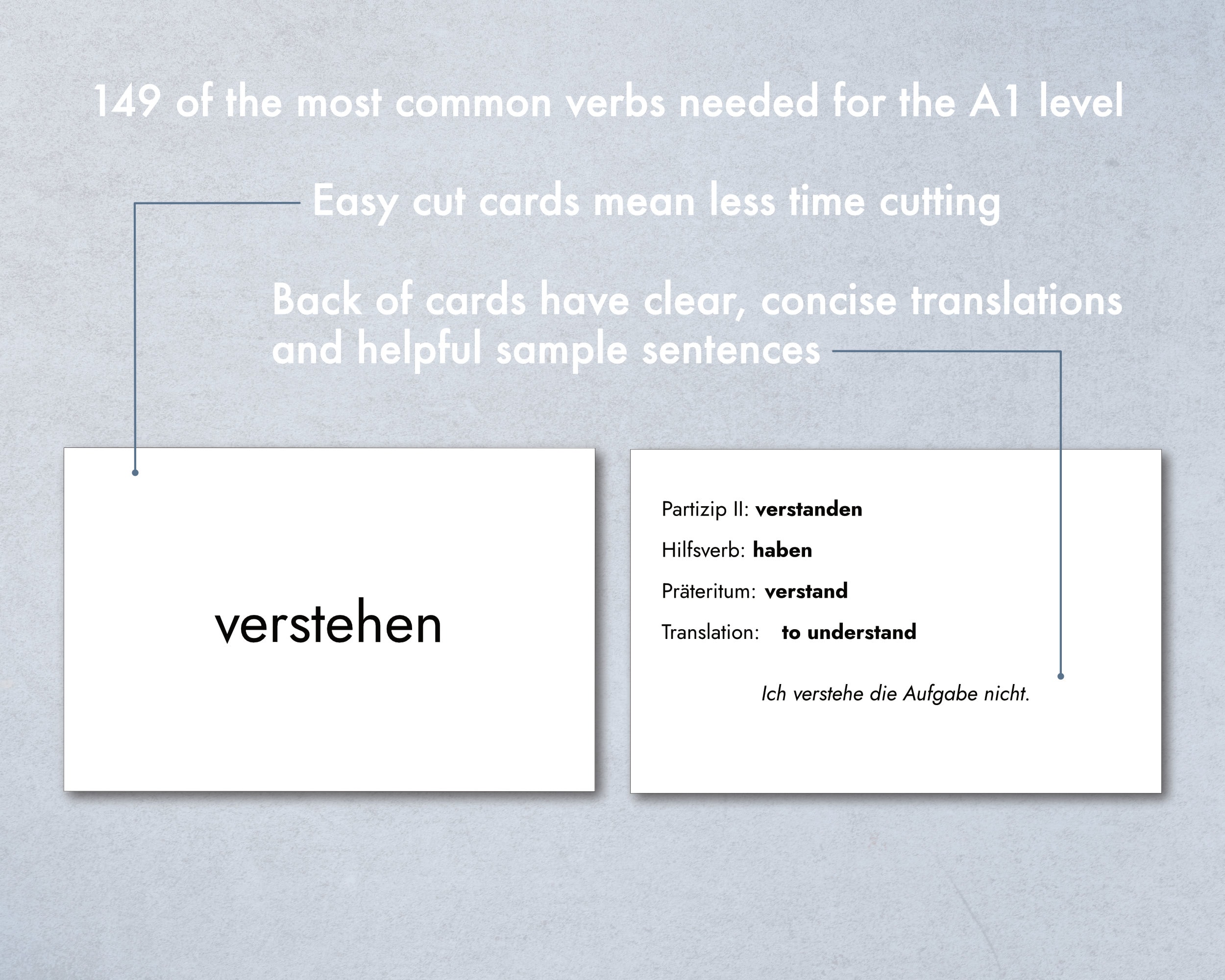 German Verbs Flash Cards at Dorathy Quinones blog