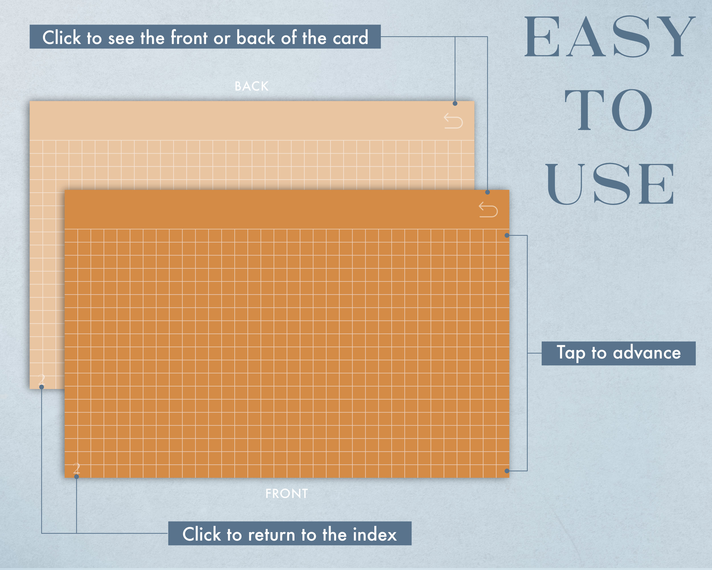 Jewel Tone Digital Flashcards for Goodnotes and Notability, Hyperlinked ...