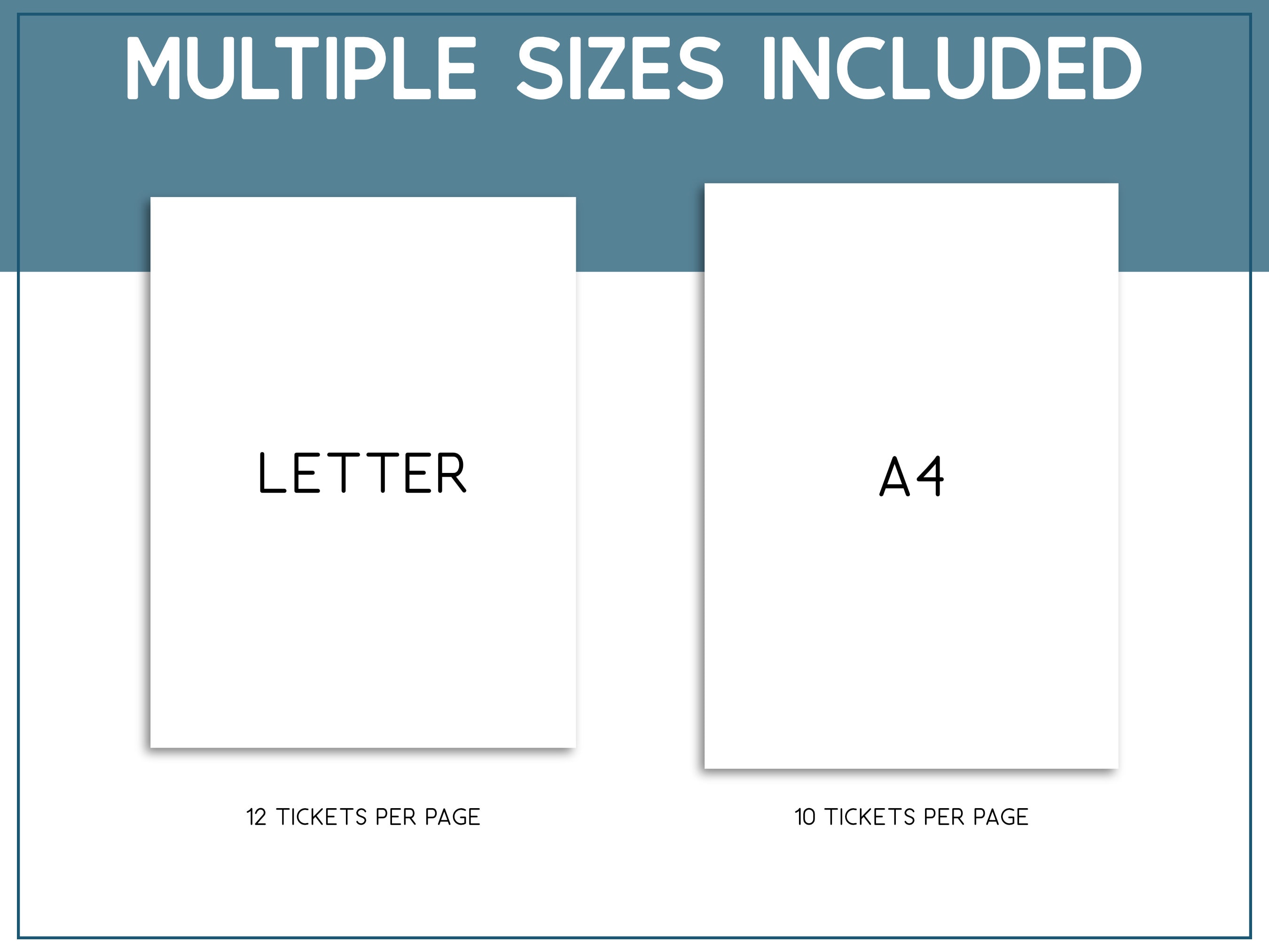 Printable Guess How Many Tickets Template, Guessing Game Entry Slips ...