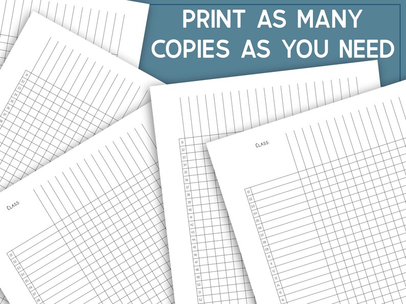 Printable Class Record, Gradebook Template, Teacher Grade Book ...