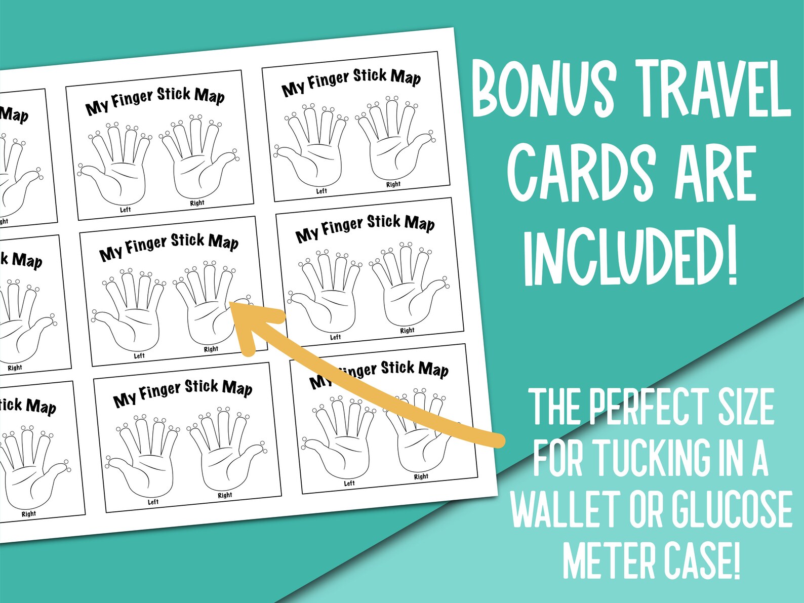 Printable Diabetic Finger Stick Chart, Kid's Blood Sugar Glucose ...