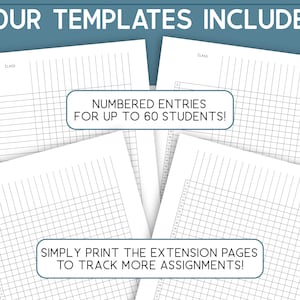 Printable Class Record, Gradebook Template, Teacher Grade Book ...