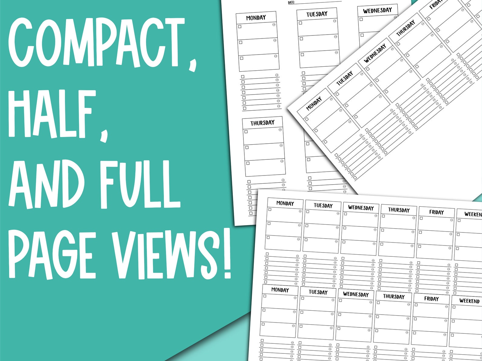 Printable Weekly Priority Planner Organizer, to Do List, Workflow ...