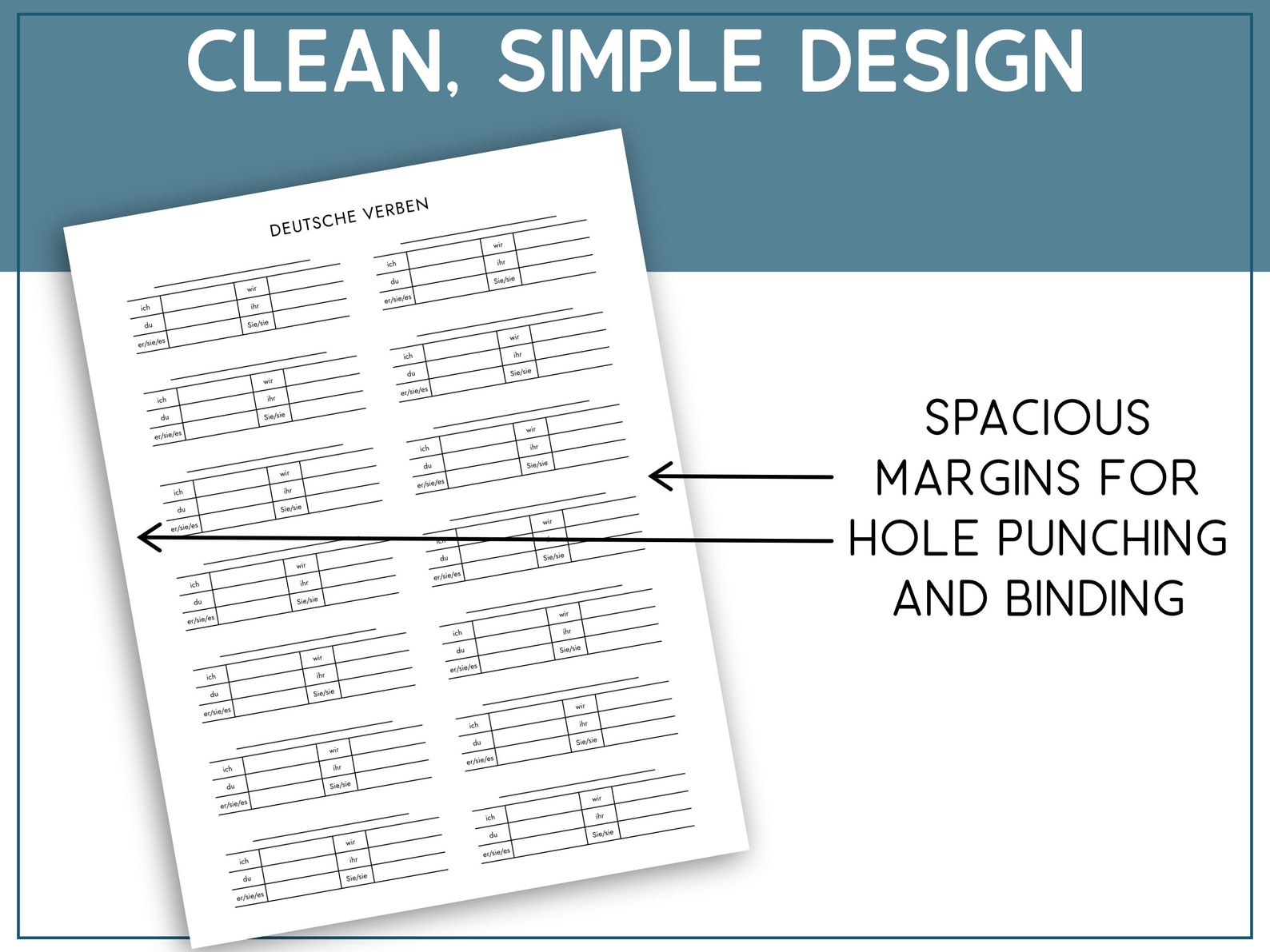 Printable German Verbs Study Bundle German Verb Conjugation - Etsy