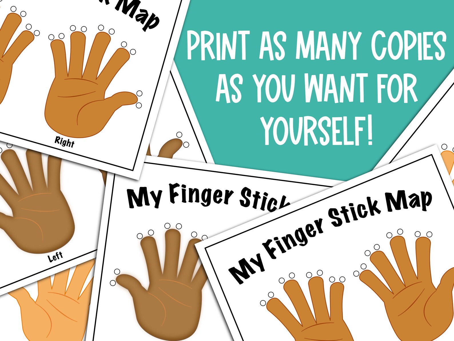 Printable Diabetic Finger Stick Chart, Kid's Blood Sugar Glucose ...