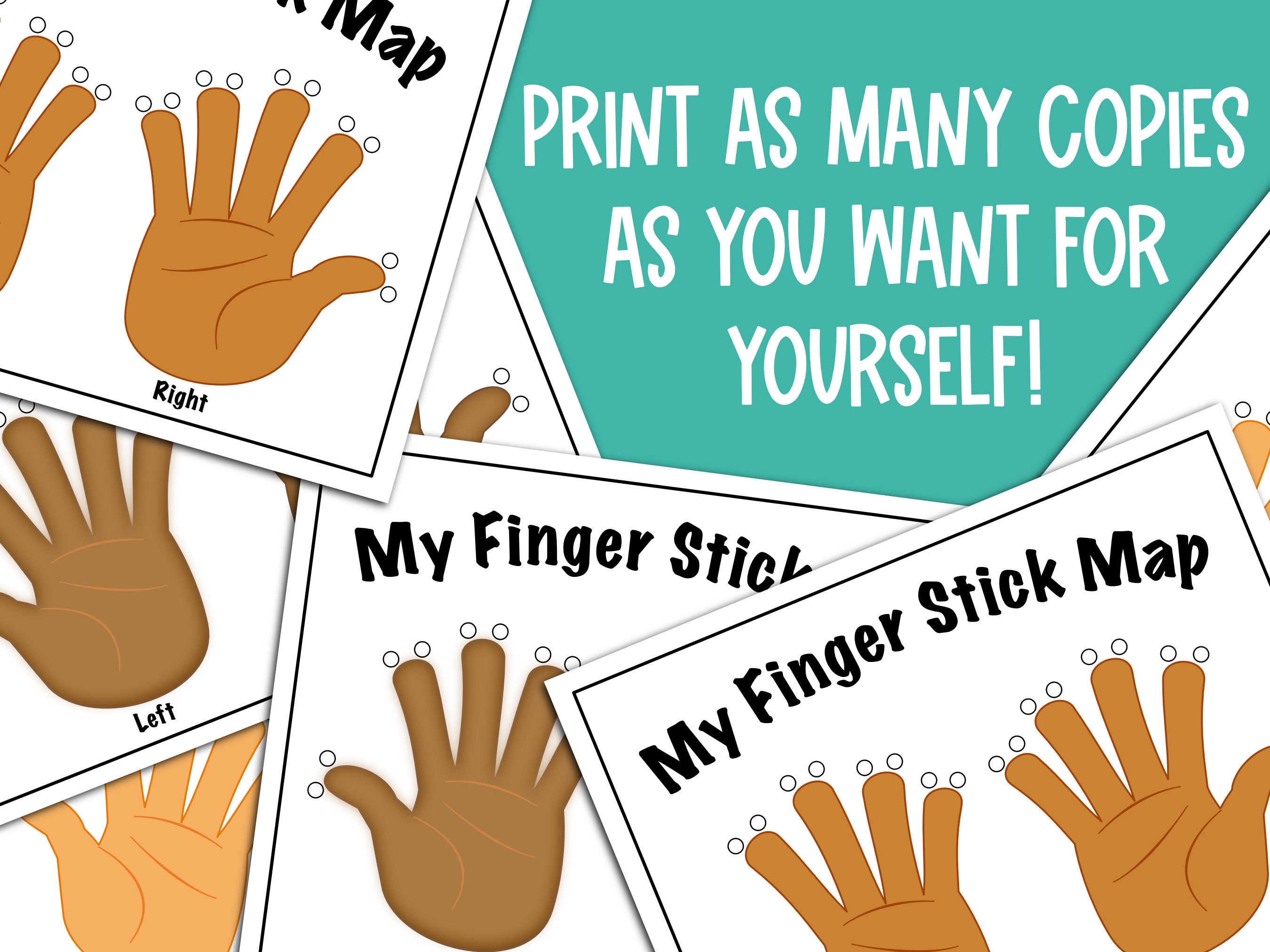 Printable Diabetic Finger Stick Chart, Kid's Blood Sugar Glucose ...