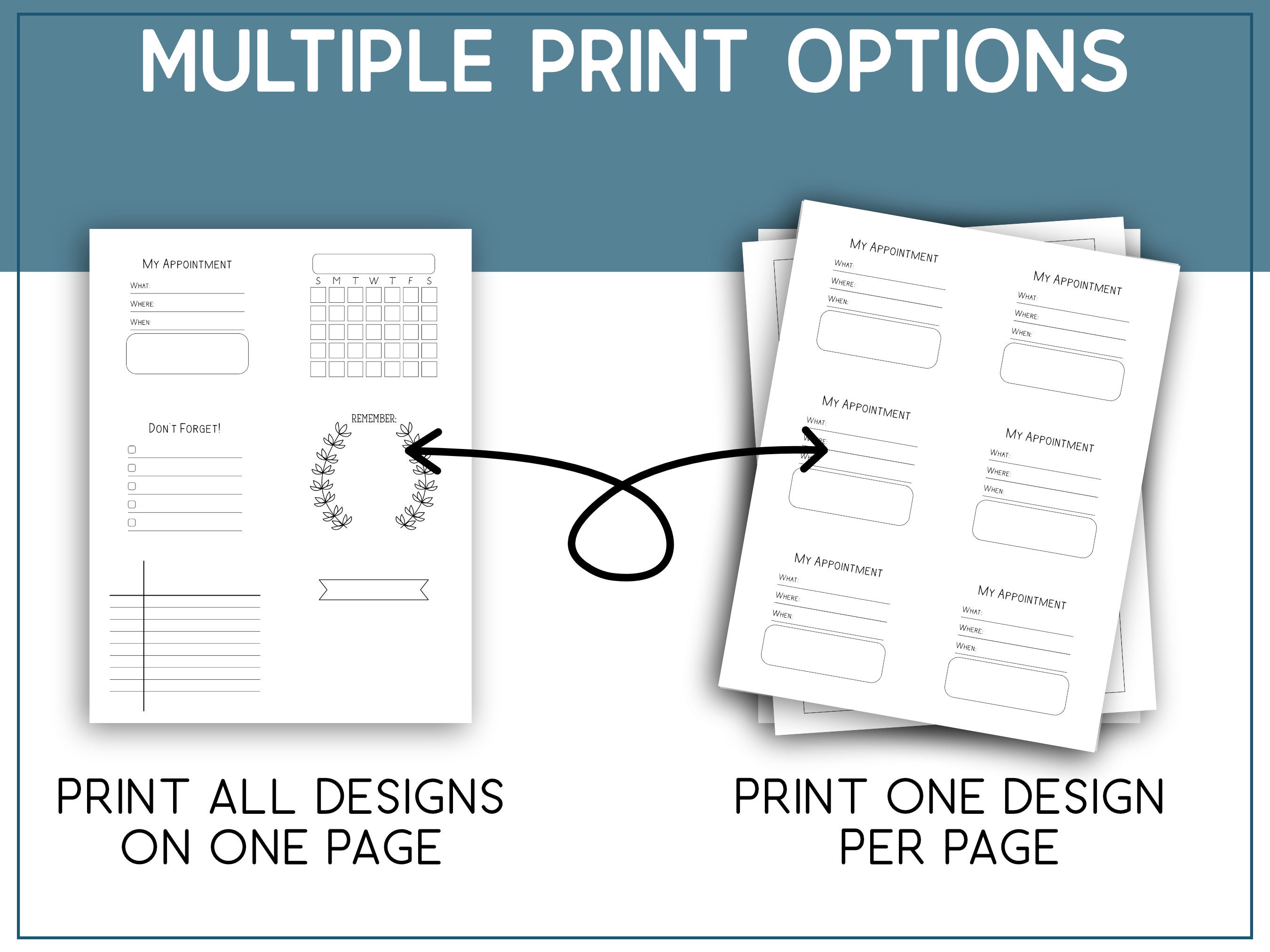 Printable Sticky Note Templates, Planner Sticky Notes, 3x3 Sticky Note ...
